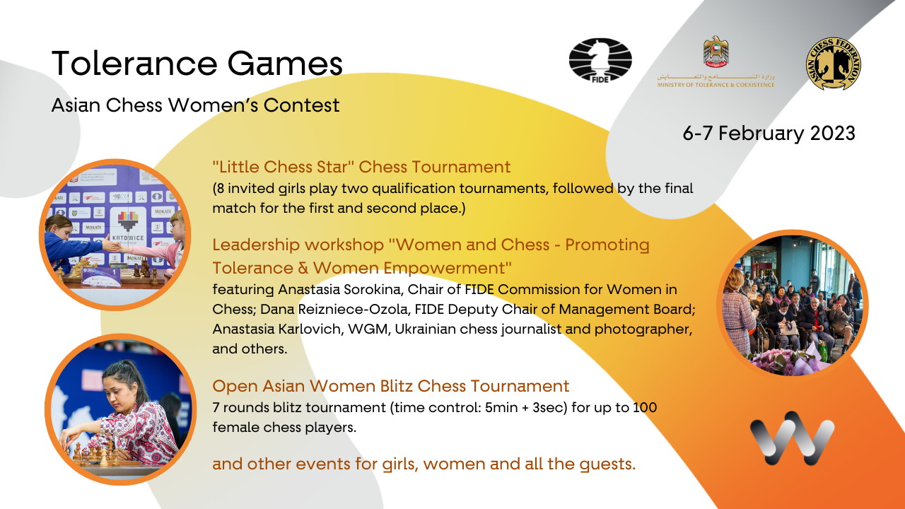 Tolerance Games – Asian Chess Women’s Contest set for February 06 ...