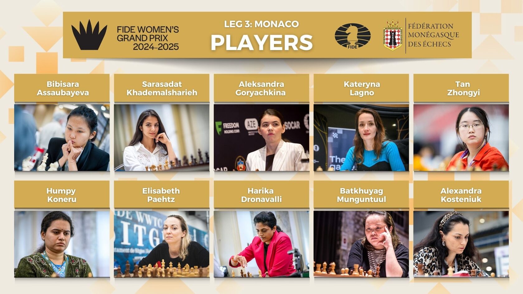 The FIDE Women’s Grand Prix has officially kicked off in Monaco! – FIDE ...